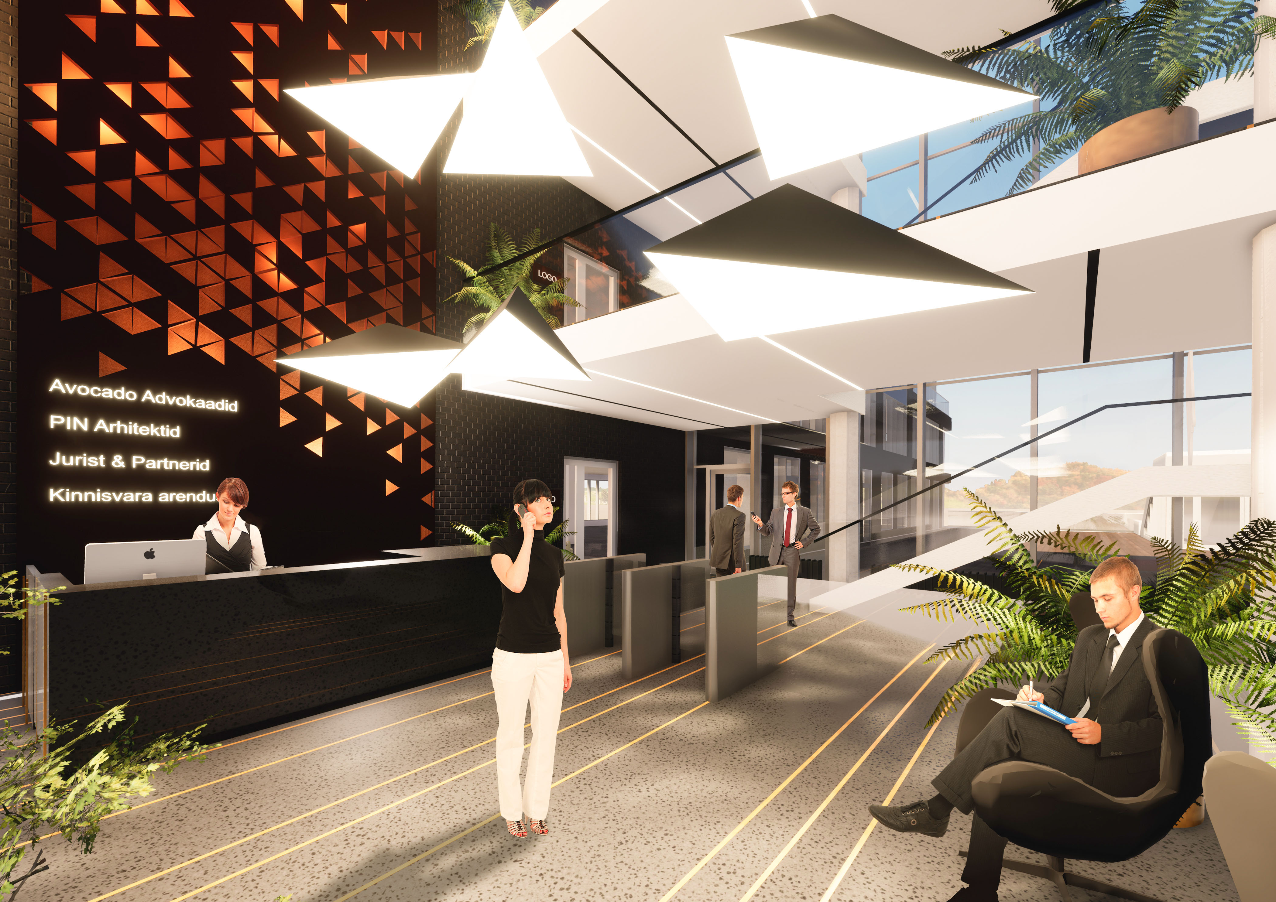 Lift and staircase halls, reception areas - Porto Franco